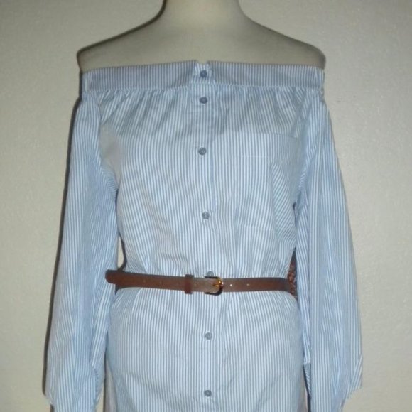 Beige by eci | Dresses | Beige By Eci Ms Sizes Blue And White ...